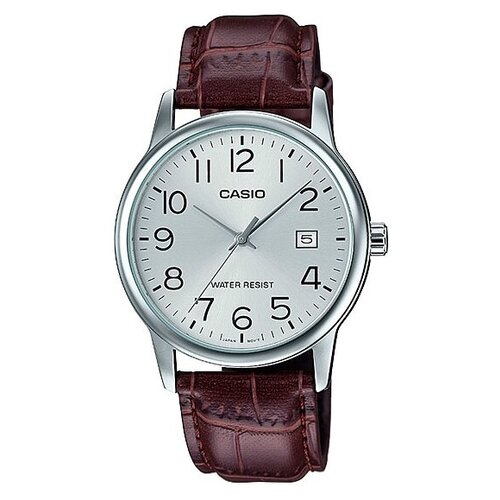 Наручные часы CASIO Collection MTP-V002L-7B2, коричневый, серебряный