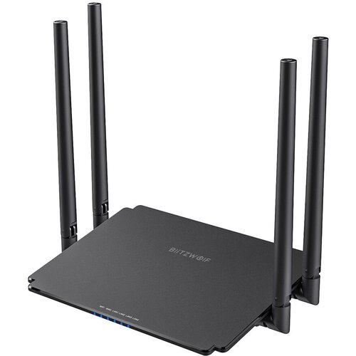 Беспроводной маршрутизатор BlitzWolf BW-NET1 1200Mbps Wireless Dual Band Router Black