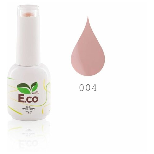E.co nails Базовое покрытие BB-base Gel, 004, 10 мл