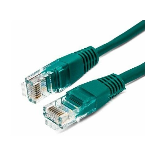Патч-корд U/UTP 5e кат. 2м Filum FL-U5-2M-G, кабель для интернета, 26AWG(7x0.16 мм), омедненный алюминий (CCA), PVC, зелёный