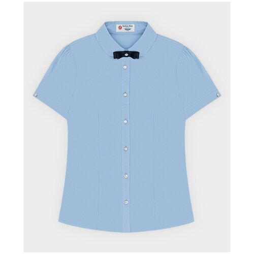 Школьная блуза Button Blue, размер 140, голубой