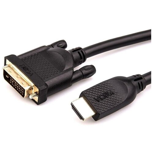 Кабель HDMI AM/DVI(24+1)M, 10м, CU, 1080P@60Hz, 2F, VCOM