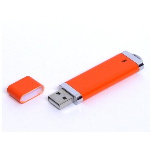 Промо флешка пластиковая «Орландо» (128 Гб / GB USB 3.0 Оранжевый/Orange 002 Флеш-карта Элегант)