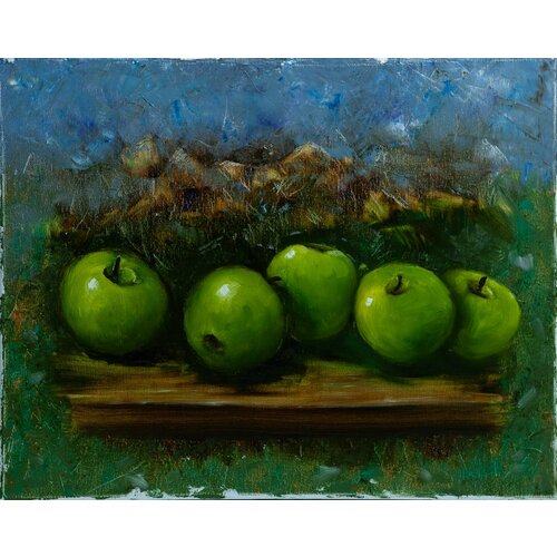 Картина маслом ручной работы на подрамнике 40*50 "Яблоки молодильные" художник Светлана Искусных (ArtSI)