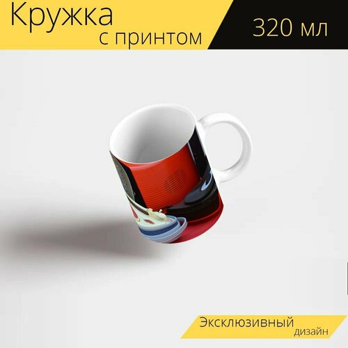 Кружка с рисунком, принтом "Проигрыватель, ретро, бывший" 320 мл.