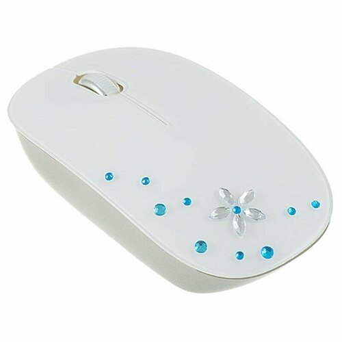 Мышь компьютерная Perfeo Shine (PF-007-WOP-W), Wireless, white