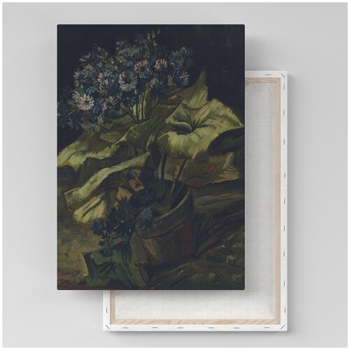 Картина на холсте с подрамником / Van Gogh - Flowerpot with Cineraria, 1886 / Ван Гог