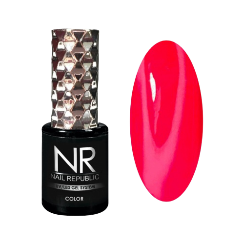 Nail Republic гель-лак для ногтей Color, 10 мл, 10 г, 212 пламенная маджента крайола