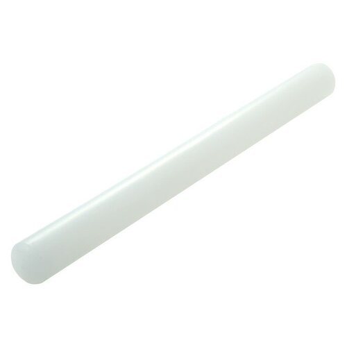 Скалка Доляна пластиковая 1029737, 50 см, белый