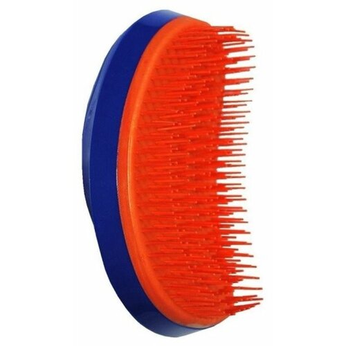 STUDIO STYLE Щетка для волос тизер прямоугольная с мягкими зубьями (синий и оранжевый)