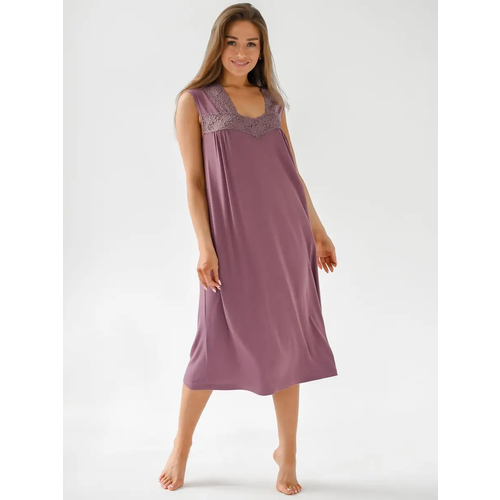 Сорочка  Текстильный Край, размер 60, фиолетовый