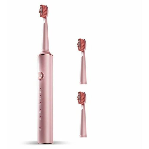 Электрическая зубная щетка Alex ХМ-802 2 сменные щетки, 5 режимов работы, розовый