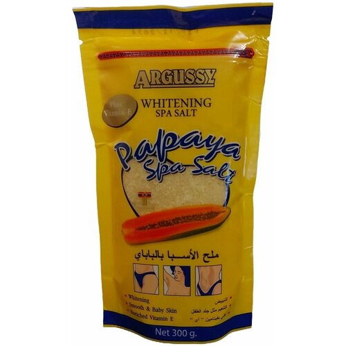 Солевой спа-скраб для тела Папайя Argussy Papaya Spa Salt, 300 гр.