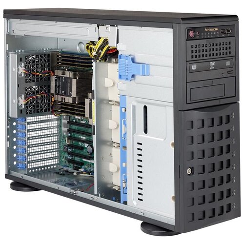 Сервер Supermicro SuperServer 7049P-TRT без процессора/без накопителей/количество отсеков 3.5" hot swap: 8/1280 Вт/LAN 10 Гбит/c