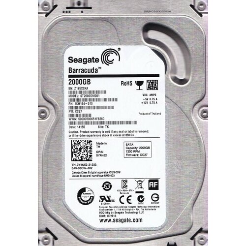 Жесткий диск Seagate 9YN164 2Tb SATAIII 3,5" HDD