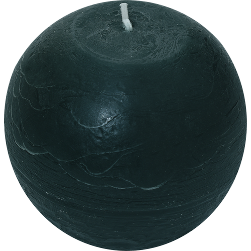 Свеча-шар «Рустик» Ø100 мм цвет тёмно-зелёный