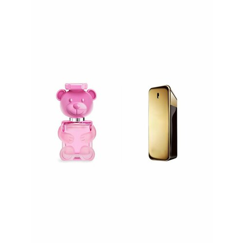 Подарочный набор для неё и для него по мотивам Moschino Toy 2 Bubble Gum, Paco Rabanne 1 Million 2 по 10 мл