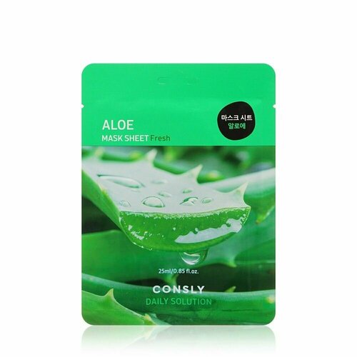 Освежающая маска для лица Consly Aloe с экстрактом алоэ 25мл