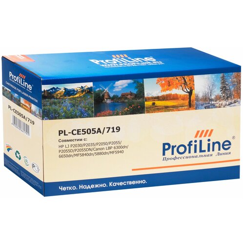 Картридж ProfiLine PL-CE505A/719, 2300 стр, черный