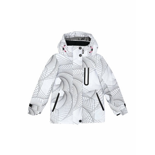 Куртка Oldos, размер 122-64-57, серый, белый