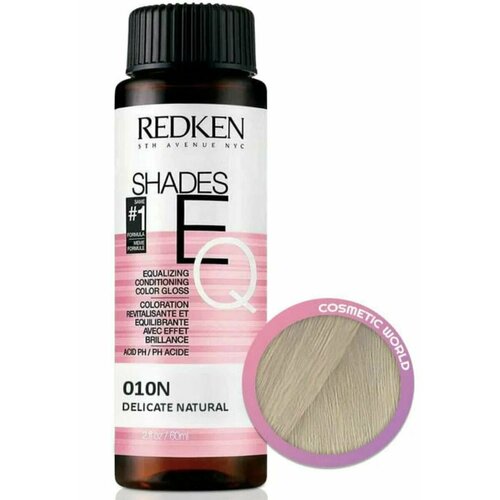 Redken Shades EQ Gloss 010N Delicate Natural - Краска-блеск без аммиака для тонирования 60 мл