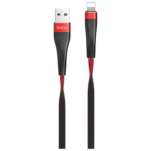 Hoco U39 Slender USB - Lightning, 1.2 м, 1 шт., красный/черный
