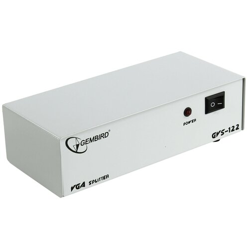 Разветвитель Cablexpert VGA - 2 х VGA (GVS122), 0.29 м, серый