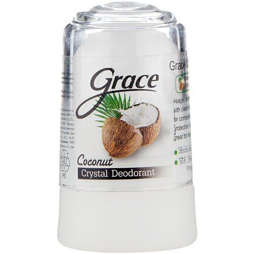 Grace Дезодорант Coconut, кристалл (минерал), тубус, 70 мл, 96 г, 1 шт.