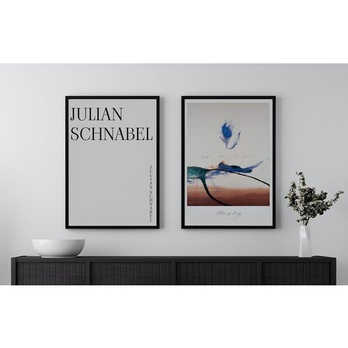 Набор плакатов "Джулиан Шнабель" / Формат А4 / 2 шт. (21х30 см) / Набор интерьерных постеров