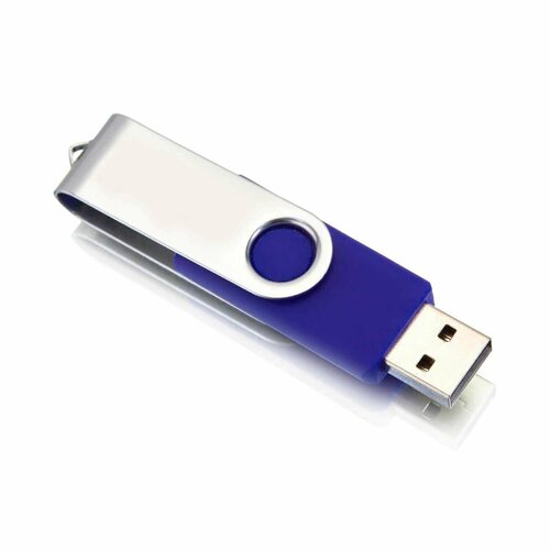 USB флешка, USB flash-накопитель, Флешка Twist, 128 МB, темно-синяя, арт. F01 USB 2.0 10шт