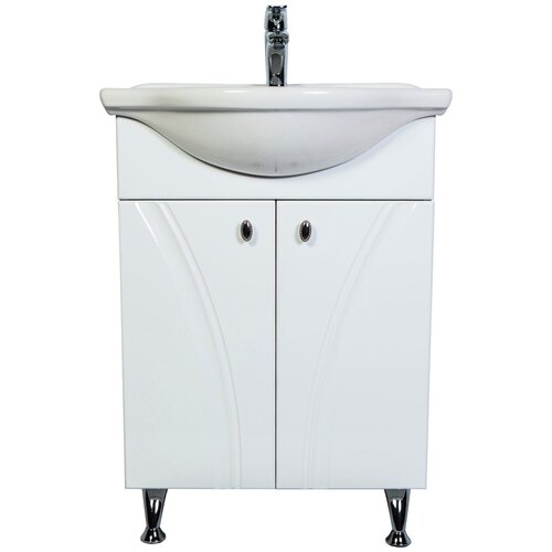 Комплект мебели для ванной Orange Лотос Lo-60RA, ширина тумбы: 60 см, белый