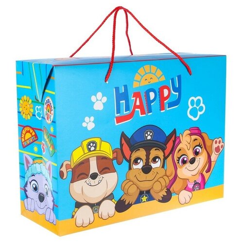 Paw Patrol Пакет-коробка, 40 х 30 х 15 см "Happy", Щенячий патруль