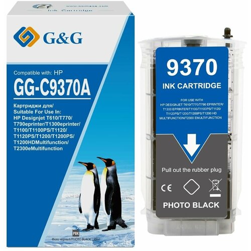 G&G Картридж совместимый SEINE G&G gg-c9370a C9370A фото черный 130 мл