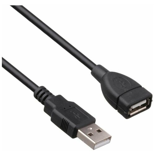 Удлинитель USB2.0 Am-Af ExeGate EX-CC-USB2-AMAF-3.0 - кабель 3 метра, чёрный