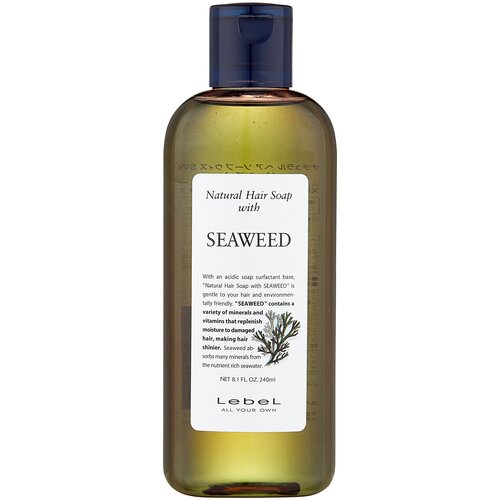 Lebel Cosmetics шампунь Natural Hair Soap Seaweed с экстрактом морских водорослей, 240 мл