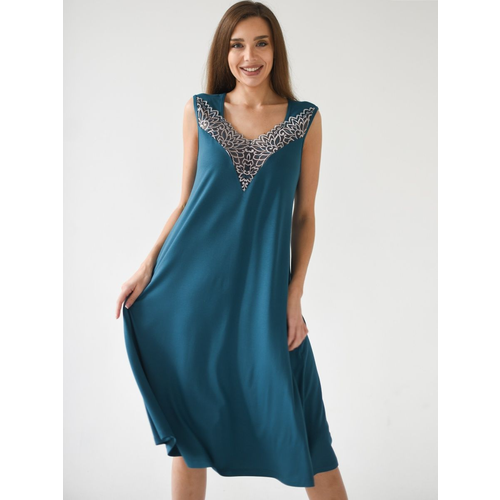 Сорочка  Текстильный Край, размер 62, бирюзовый