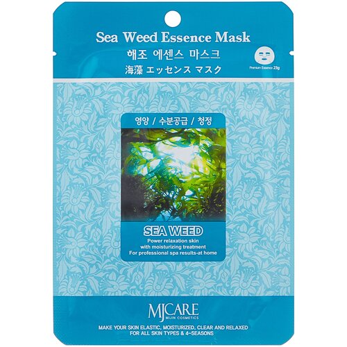 MIJIN Cosmetics тканевая маска Sea Weed Essence с морскими водорослями, 23 г, 1 мл