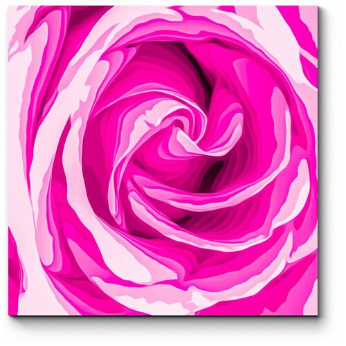 Модульная картина Розовая роза 20x20