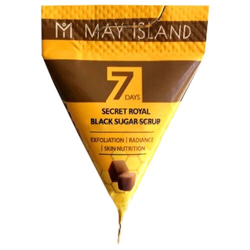 MAY ISLAND скраб 7 Days Secret Royal Black Sugar Scrub, 5 мл, 5 г