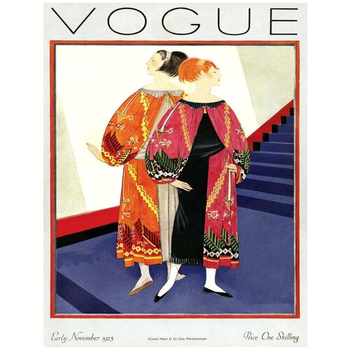 Постер / Плакат / Картина Vogue - Восточная мода 60х90 см в подарочном тубусе