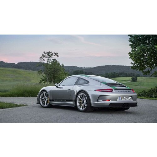 Картина на холсте 60x110 LinxOne "Porsche 911 gt2 Порше авто" интерьерная для дома / на стену / на кухню / с подрамником