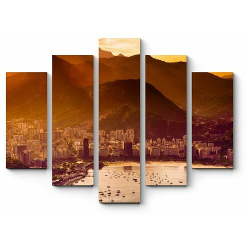 Модульная картина Чудесный Рио-де-Жанейро 95x76