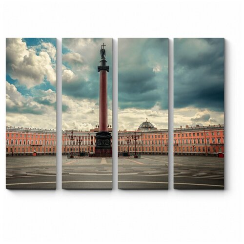 Модульная картина Александровская колонна на Дворцовой площади 100x75