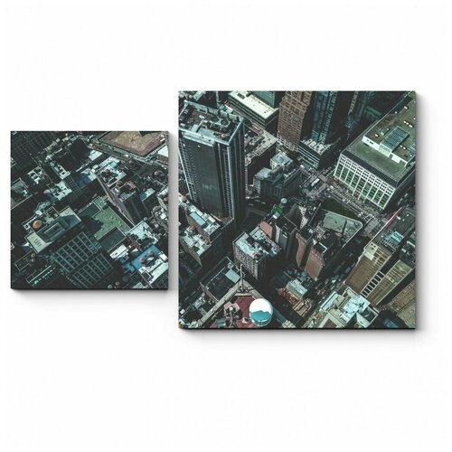 Модульная картина Пролетая над Нью-Йорком60x36
