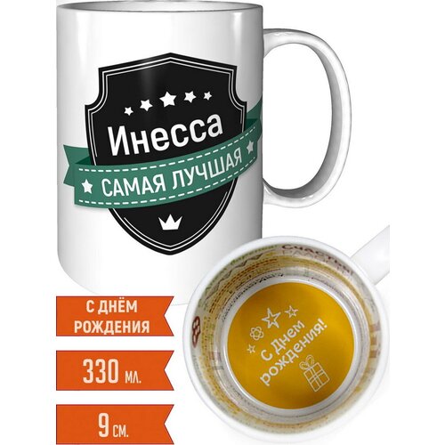Кружка Инесса самая лучшая - на день рождения
