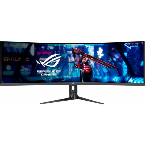 ASUS Монитор Asus 49" ROG Strix XG49WCR черный VA LED 1ms 32:9 HDMI M/M матовая HAS Piv 3000:1 450cd 178гр/178гр 5120x1440 165Hz DP 2K USB 13.3кг