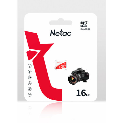 Карта памяти microSD 16 ГБ Netac Class 10 P500 Eco ( NT02P500ECO-016G-S )