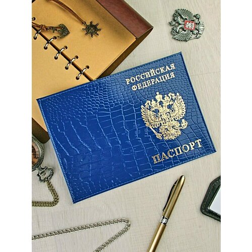 Обложка для паспорта  Documen1sMax, синий