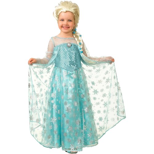 Карнавальный костюм «Эльза», текстиль, размер 36, рост 140 см