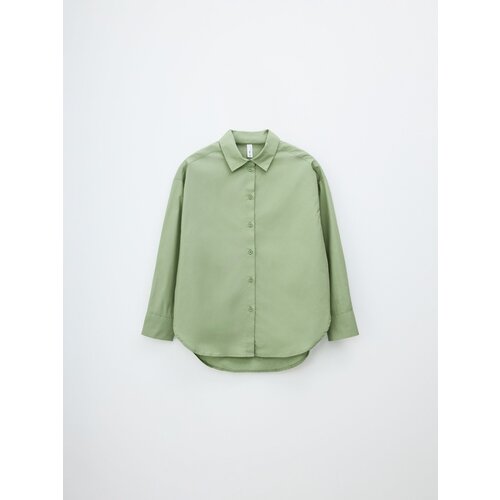 Рубашка Sela, размер 128, зеленый